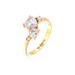 Elli Ring 925 Sterling Silber in Gold | Gr.: 58
