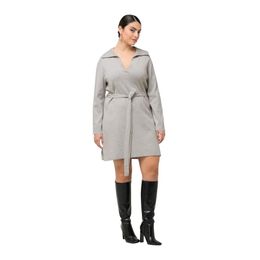Ulla Popken Kleid in metallgrau | Gr.: 42-44