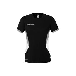 Uhlsport Trainings-T-Shirt Equipe 29 Women in schwarz/wei&szlig;/steingrau | Gr.: XS