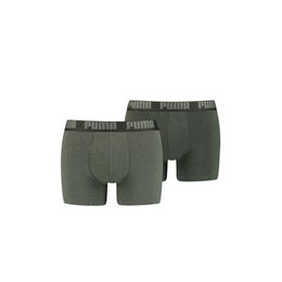 Puma Boxershorts BASIC BOXER Doppelpack in khaki | Gr.: L