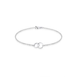 Elli Armband 925 Sterling Silber Geo, Kreis in Silber | Gr.: 18 cm