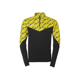 Uhlsport 1/4 ZIP TOP Progressive 28 in schwarz/limonengelb | Gr.: 164