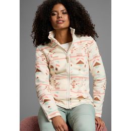 Kangaroos Damen Kangaroos Fleecejacke aus weichem Fleece-Material, bedruckte und gemusterte Optik 52/54