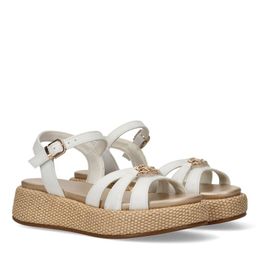Tommy Hilfiger M&auml;dchen Sandale , Plateau, Sommerschuh, Wedge Sandale mit Schnallenverschluss 38