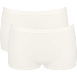 Sloggi Damen Sloggi Panty &raquo;GO Sense&laquo; 2er Pack, Santoni Rundstrick wei&szlig; XXL