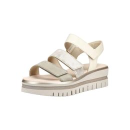 Gabor Sandalen in Wei&szlig;/Gold | Gr.: 41