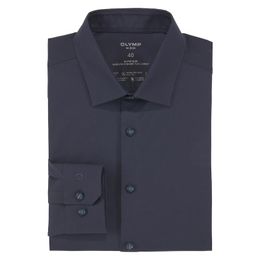 OLYMP Herren OLYMP Businesshemd &raquo;No. Six 24/Seven super slim&laquo; in bequemer Jersey-Qualit&auml;t blau 37, N-Gr