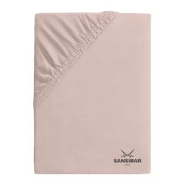 Sansibar Topper-Spannbettlaken in Ros&eacute; | Gr.: 180-200 x 200 cm