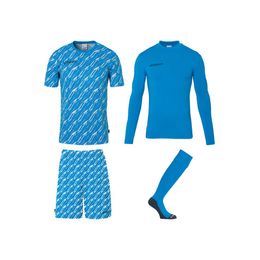 Uhlsport Torwart-Sets Progressive in cyan/wei&szlig; | Gr.: 140