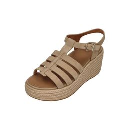 fitflop Sandaletten PLATFFORMS ESPADR. SUEDE FISHERMAN WEDGE SANDALS in braun | Gr.: 40