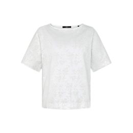 Zero Baumwoll-T-Shirt mit Stickerei in Cream/Cream | Gr.: 44