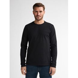 PETROL INDUSTRIES Langarmshirt mit Logo Dolphinpark in Schwarz | Gr.: XL