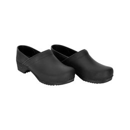 Sanita Comfortwear Clog "Wood-Jamie Closed" in Schwarz | Gr.: 47