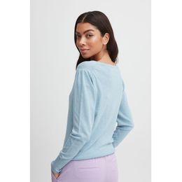 b. young Strickpullover BYMMPIMBA1 Regular fit in Blue Bell Melange | Gr.: L