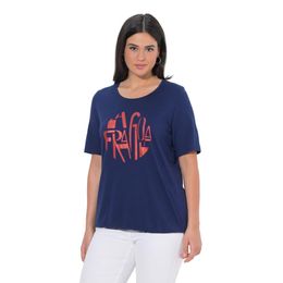 Ulla Popken Shirt in tintenblau | Gr.: 54-56
