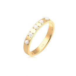 Elli Ring 925 Sterling Silber in Gold | Gr.: 56