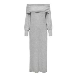 Only Strickkleid in Light Grey Melange | Gr.: M