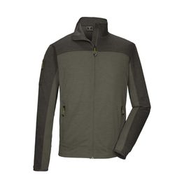 Killtec Powerstretchjacke mit verschliebaren Taschen und Stehkragen in Olive | Gr.: 3XL