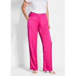 GOLDNER Kurzgr&ouml;&szlig;e: Satinhose VERA mit weitem Bein in pink | Gr.: 22