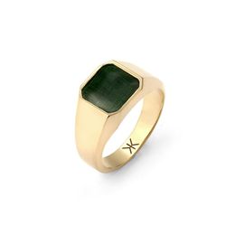 Kuzzoi Ring 925 Sterling Silber in Gold | Gr.: 66