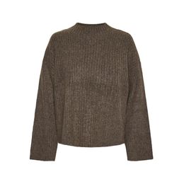 Pieces Pullover mit hohem Kragen in Morel | Gr.: L