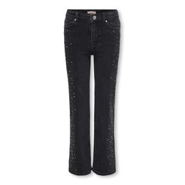 KIDS Only Jeans mit weitem Bein in Washed Black | Gr.: 152