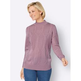 Sieh an! Stehkragen-Pullover in mauve | Gr.: 44