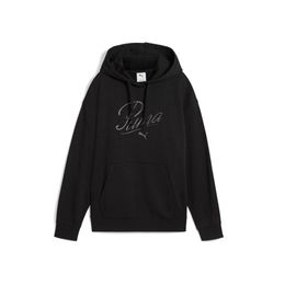 Puma Script Comfort Hoodie Pullover in Schwarz | Gr.: M