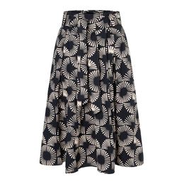More & More More & More Baumwollrock mit Print in black/beige | Gr.: 42