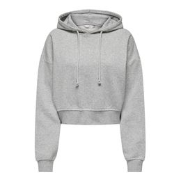 Only Kapuzenpullover in Light Grey Melange | Gr.: XS