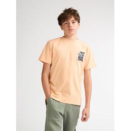 PETROL INDUSTRIES T-Shirt mit R&uuml;ckenprint Vaquero in Orange | Gr.: 140