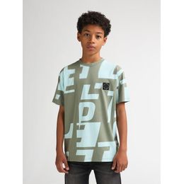PETROL INDUSTRIES T-Shirt mit Allover-Print Monta&ntilde;a in Gr&uuml;n | Gr.: 140