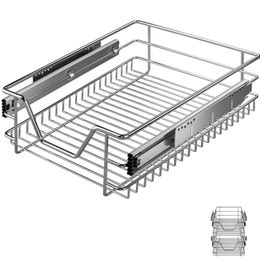DeubaXXL DE Teleskopschublade 2er-Set 40cm Schrankbreite Au&szlig;enma&szlig; 993300