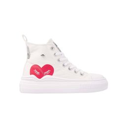 British Knights Sneaker Kaya flow mid in cremeweiss/rotes herz | Gr.: 40