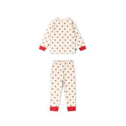 Little Green Radicals Pyjama aus Bio-Baumwolle in Creme | Gr.: 3-4 Jahre