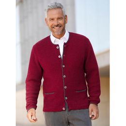 WITT WEIDEN Strickjacke in dunkelrot-meliert | Gr.: 50