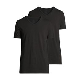 Seidensticker Unterhemd / Shirt Kurzarm Pur in Schwarz | Gr.: XL