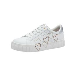 Marco Tozzi Sneaker in WHITE/GOLD | Gr.: 37
