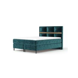 maison de r&ecirc;ve Boxspringbett t&uuml;rkis/petrol Ma&szlig;e (cm): B: 145 H: 123 &raquo; H&ouml;ffner