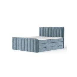 maison de r&ecirc;ve Boxspringbett mit Stauraum Novara blau Ma&szlig;e (cm): B: 164 H: 118 &raquo; H&ouml;ffner