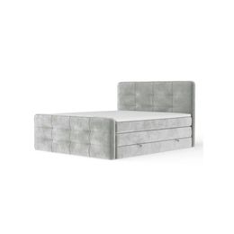 maison de r&ecirc;ve Boxspringbett mit Stauraum grau Ma&szlig;e (cm): B: 144 H: 118 &raquo; H&ouml;ffner