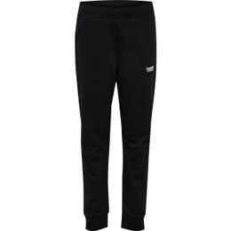 Jogginghose Hummel "hmlJR REGULAR ADJ WAIST PANTS", M&auml;dchen, Gr. 134, N-Gr, schwarz, Obermaterial: 80% Baumwolle, 20% Polyester, Hosen Jogginghose