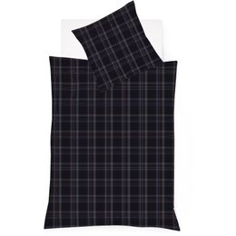 Bettw&auml;sche Fleuresse "Lech 4310", blau (indigo), B/L: 200cm x 200cm, 1 Stk., 2 Stk., Flanell, B/L: 80cm x 80cm & 80cm x 80cm, 3 Stk., Flanell, Obermaterial: 100% Baumwolle, Bettw&auml;sche, Bettw&auml;sche, Edelflanell, Baumwolle, in Gr. 135x200, 155x220, 200x200cm
