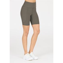 ENDURANCE ATHLECIA Shorts ATHLECIA "Aliya", Damen, Gr. 38, EURO-Gr&ouml;&szlig;en, grau, 75% Polyamid, 25% Elasthan, unifarben, kurz, Hosen Shorts, Mit Quick-Dry-Funktion