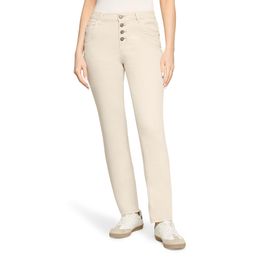 Boyfriend-Jeans Cartoon "Damen im Vintage-Look", Damen, Gr. 42, Normalgr&ouml;&szlig;en, beige, Obermaterial: 98% Baumwolle, 2% Elasthan, l&auml;ssig geschnitten, Jeans