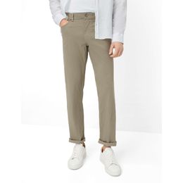 Chinohose Brax "Style COOPER", Herren, Gr. 30, L&auml;nge 32, khaki, Web, 67% Leinen, 30% Baumwolle, 3% Elasthan, Hosen Chinohose
