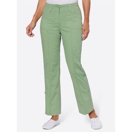 Webhose Classic Basics, Damen, Gr. 54, Normalgr&ouml;&szlig;en, gr&uuml;n (eucalyptus), 98% Baumwolle, 2% Elasthan, unifarben, lang, Hosen