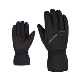 Skihandschuhe Ziener "GRUMAS-Z glove man", Damen, Gr. 7, schwarz, Obermaterial: 100% Polyester; Innenseite: 100% Polyester; Futter: 100% Polyester; Wattierung: 100% Polyester, Handschuhe