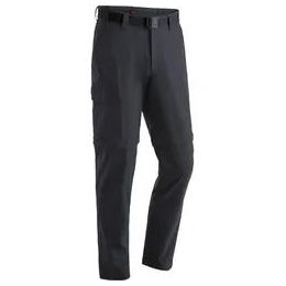 Outdoorhose Maier Sports "Torid slim zip", Herren, Gr. 54, Normalgr&ouml;&szlig;en, schwarz, 90% Polyamid, 10% Elasthan, Hosen Outdoorhose, Herren Zip-Off Wanderhose, atmungsaktive Trekkinghose, Slim Fit