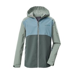 Funktionsjacke Killtec "KOS 147 BYS JCKT", Jungen, Gr. 116, hellgr&uuml;n, Obermaterial: 100% Polyester;Futter: 100% Polyester, Jacken Funktionsjacke, Kinderjacke, wasserdicht, Colourblock, Teflon EcoElite&trade; impr&auml;gniert
